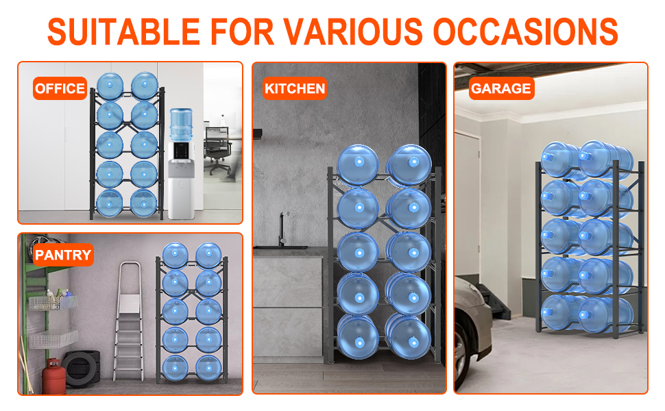 Water Gallon Rack Heavy Duty Mineral Water Stand Thickened Water ...