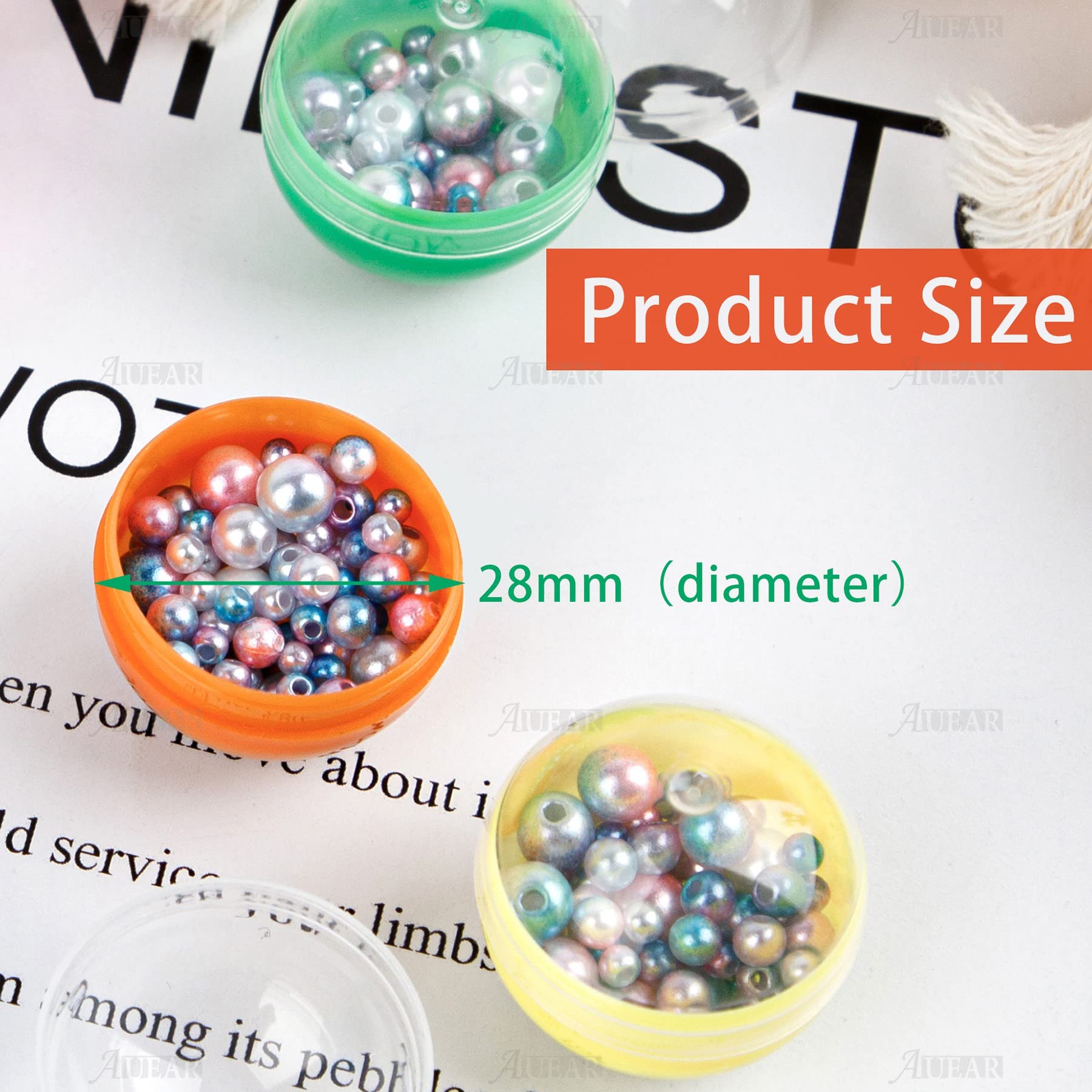 50PCS Clear Capsule Ball Bulk Pack For Vending Machine Refill Party ...