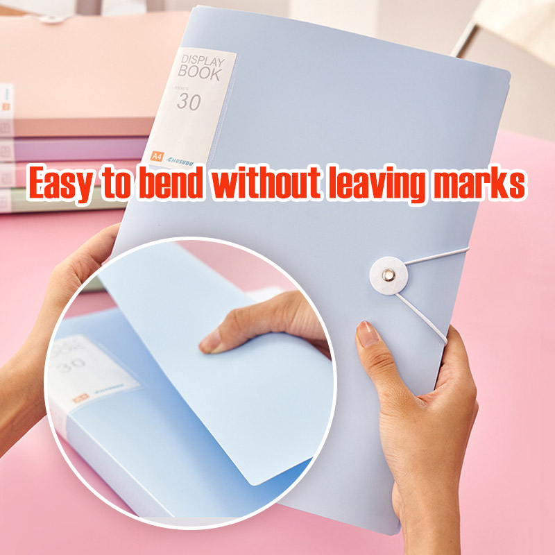 Long Clear Book/A4 File Organizer Folder Long Clear File Folder ...