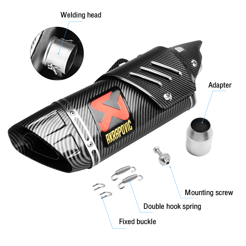 Akrapovic M1 Motorcycle Exhaust Pipe Stainless Steel With DB killer ...