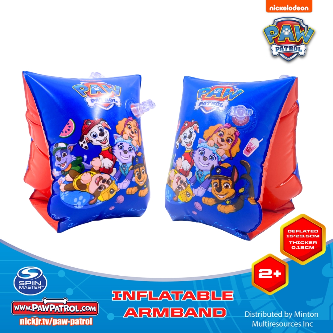 PAW PATROL SAFETY INFLATABLE ARM BANDS FOR KIDS 17X10CM THICKENED ...