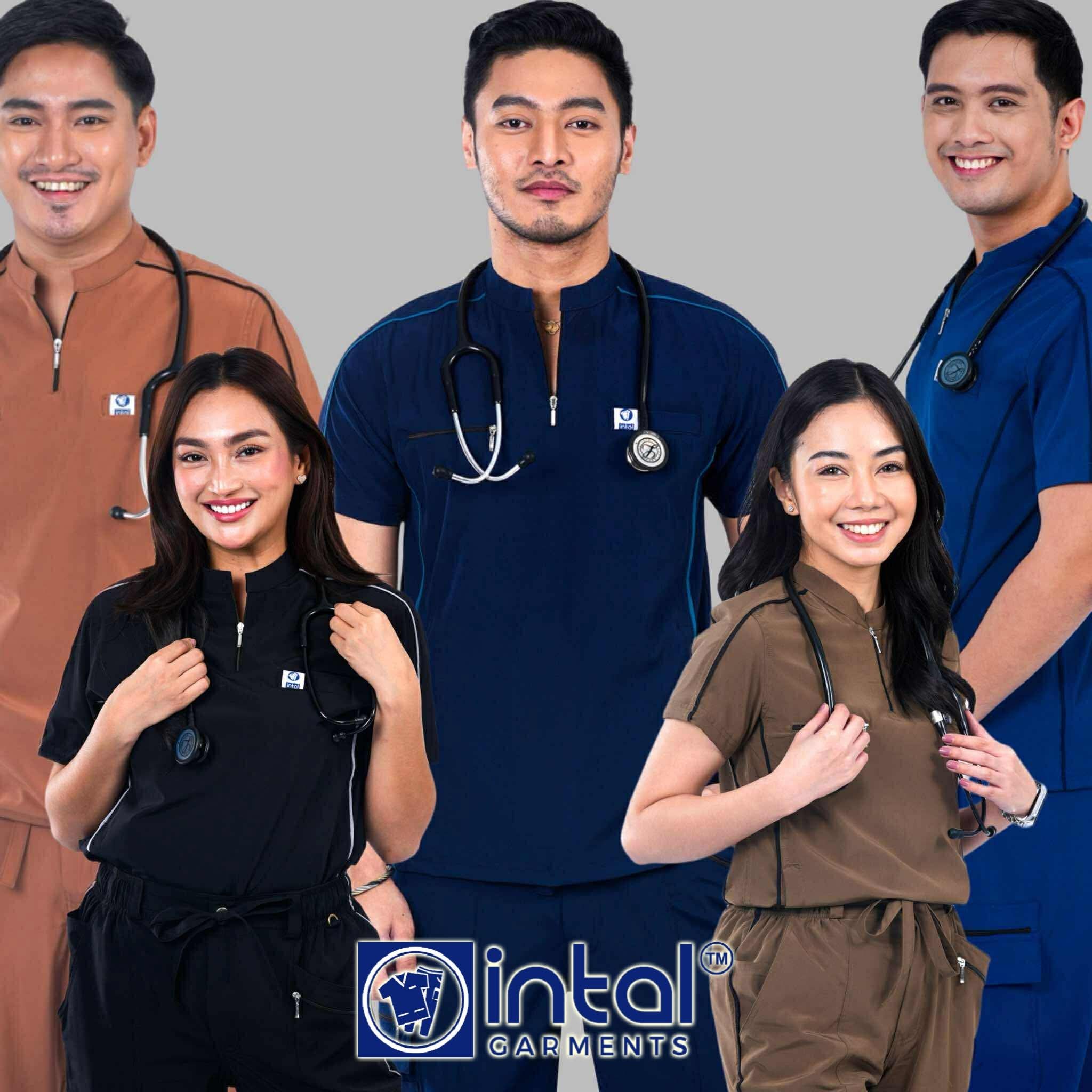 INTAL SCRUBSUIT 088 ELITE PRO EMPATHETIC Chino Collar AlphaLine 4-Way Stretchfine Fab Smartfit ...