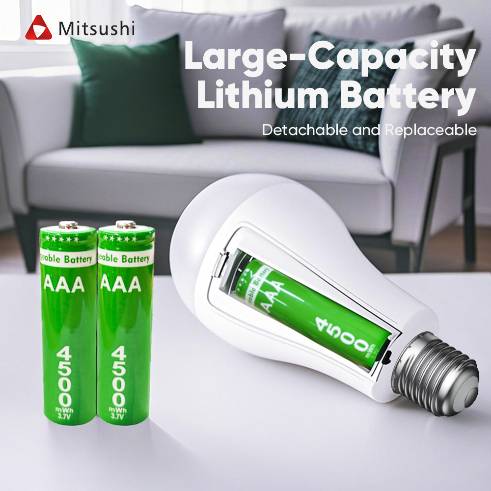 Mitsushi Double Battery Emergency Bulb Lamp Indoor Outdoor Emergency ...