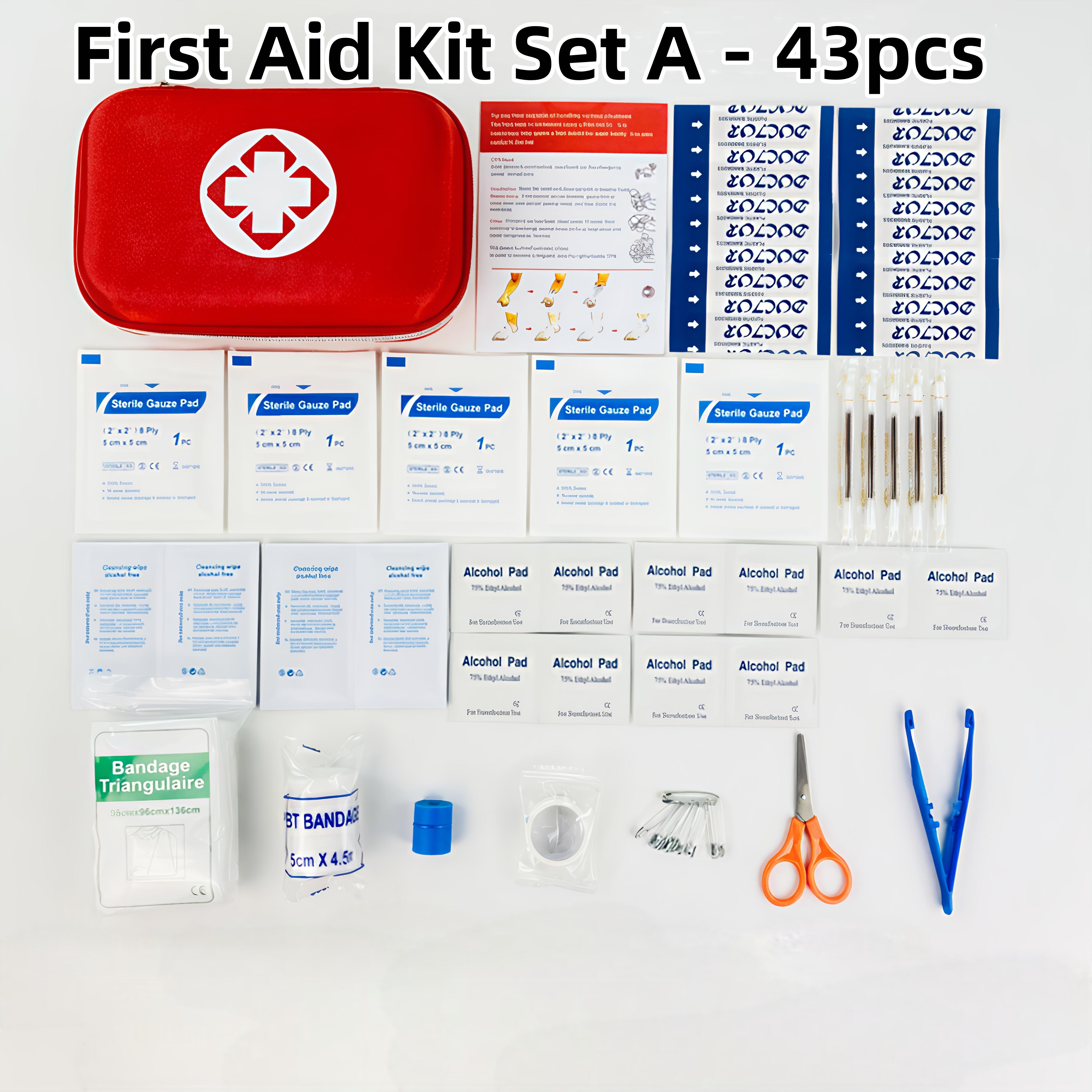 47 pirasong First Aid Kit Kit ng First Aid Kit Medical Kit Tahanan Kotse Mga Produkto sa Labas ...