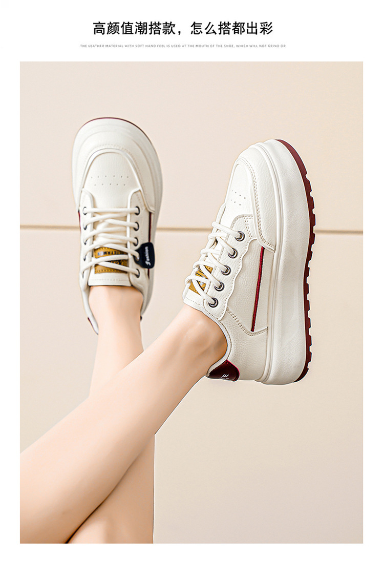 「KAEVE」2025 casual chunky fashion white sneakers shoes for women ...