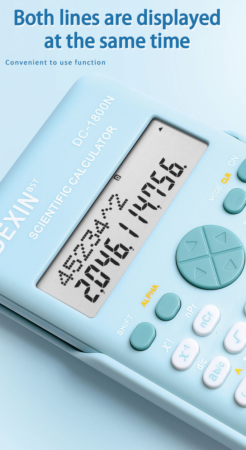 Scientific Calculator with Battery Multifunctional Calculators Stationery Study Supplies ...