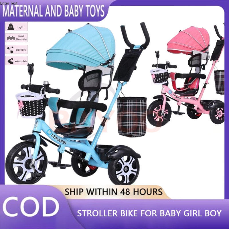 Stroller for Baby Girl Boy 4 In 1 Bike for Kids 1-3 Years Old 3 Wheels ...