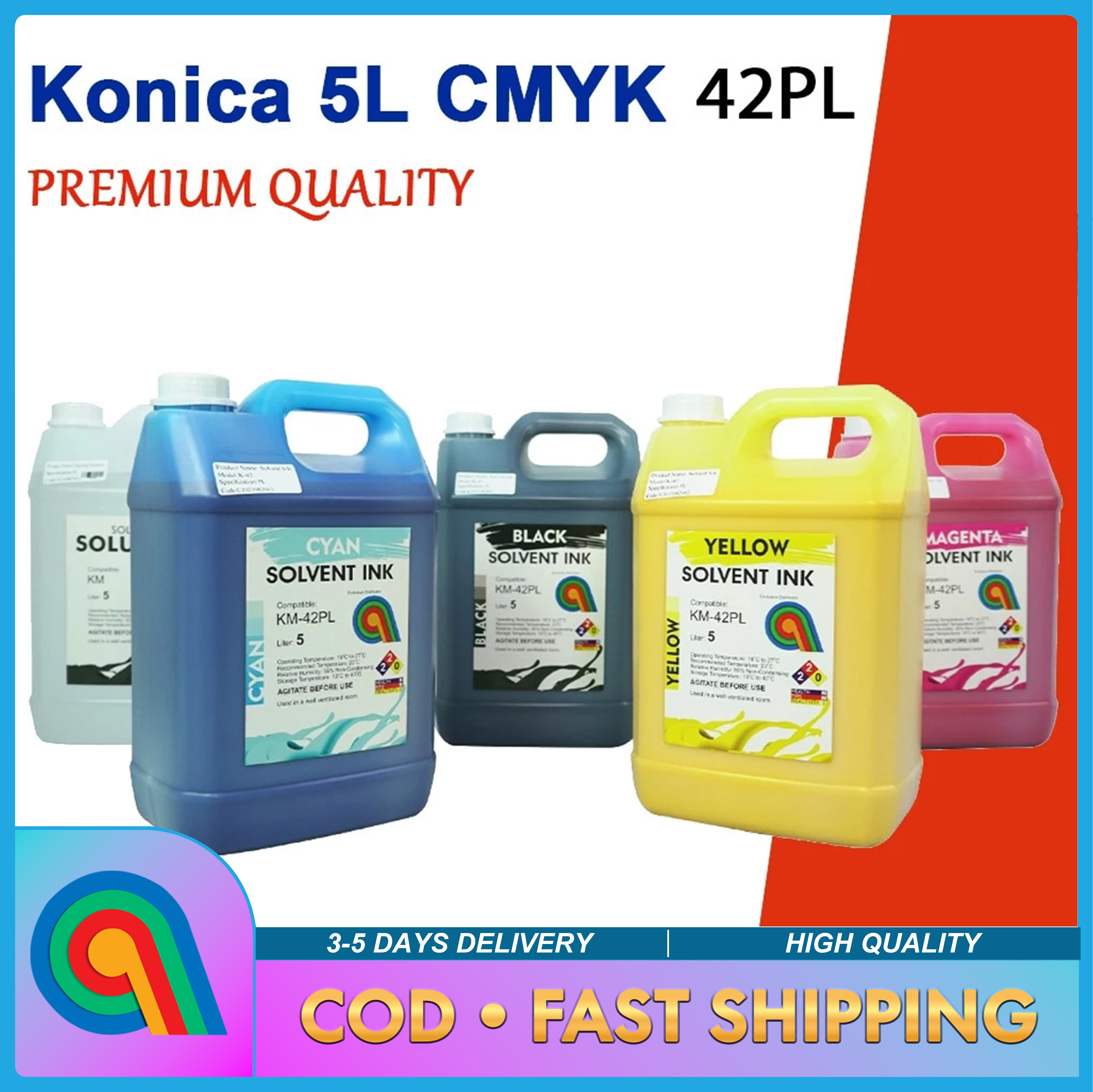 Konica solvent ink 42PL gallon size and 1 liter (PREMIUM QUALITY ...