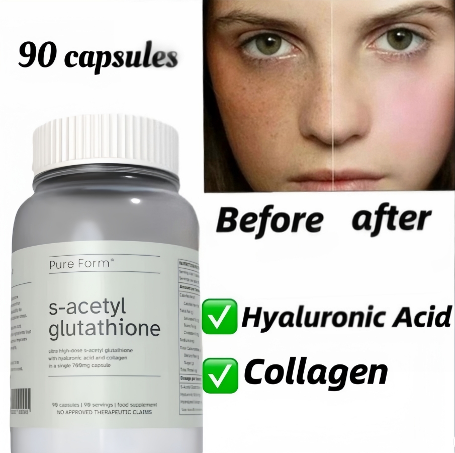 Pure Form S-Acetyl Glutathione | 90 Capsules | 700mg of Gluta ...