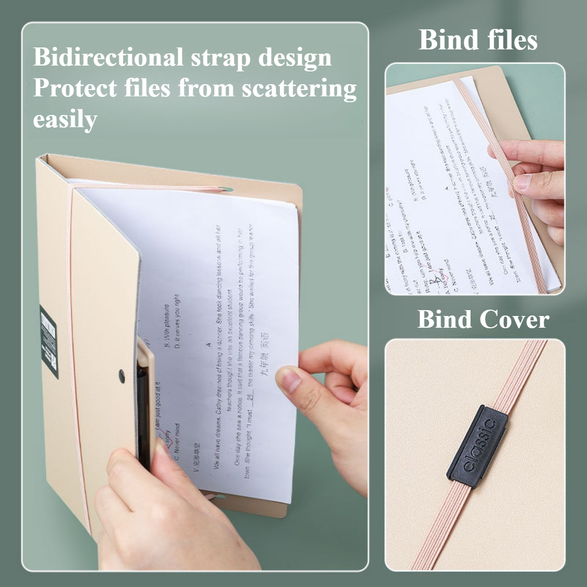 A4/Long Foldable Folder A5 Folding Board Foam Paper Organizer ...