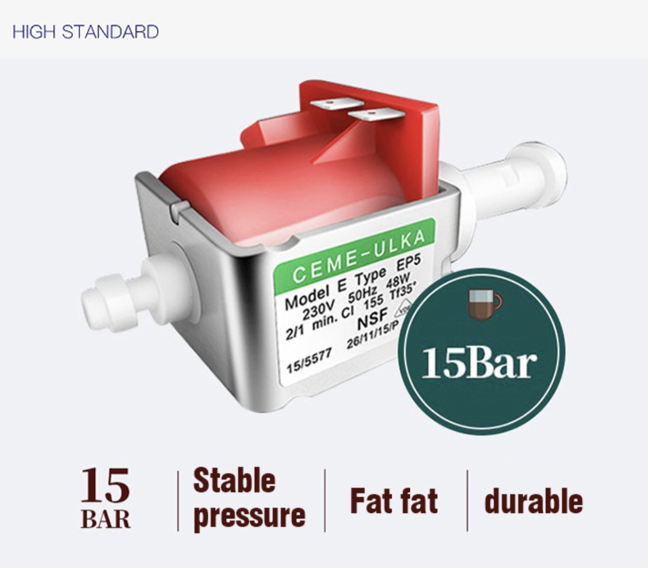 Gemilai CRM 3149 Espresso Machine 20 Bar Semi Automatic Heavy Duty ...