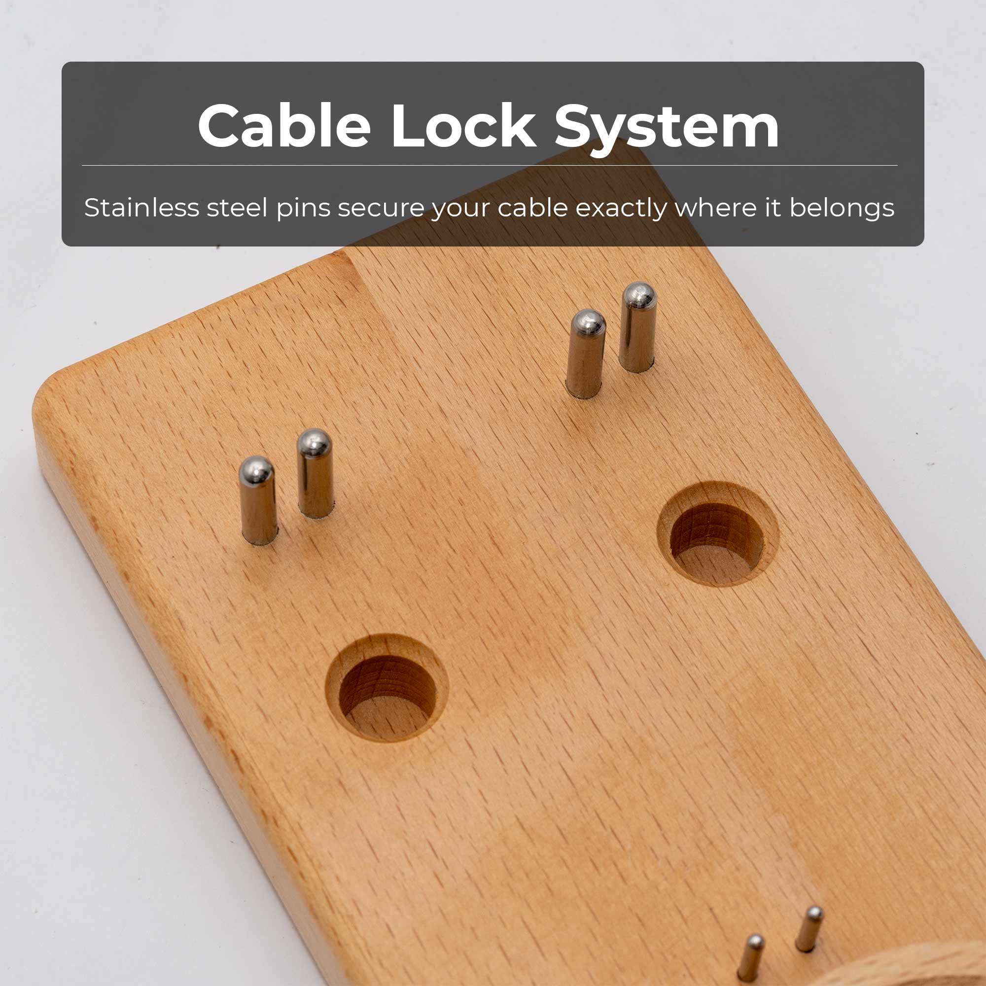 Tic Tech Toe EPS1 Wood Earphone Holder Premium Adjustable Solid Beech ...