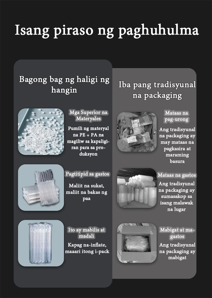 50 Meters Thick Shockproof Inflatable Air Column Cushion Packaging Air ...