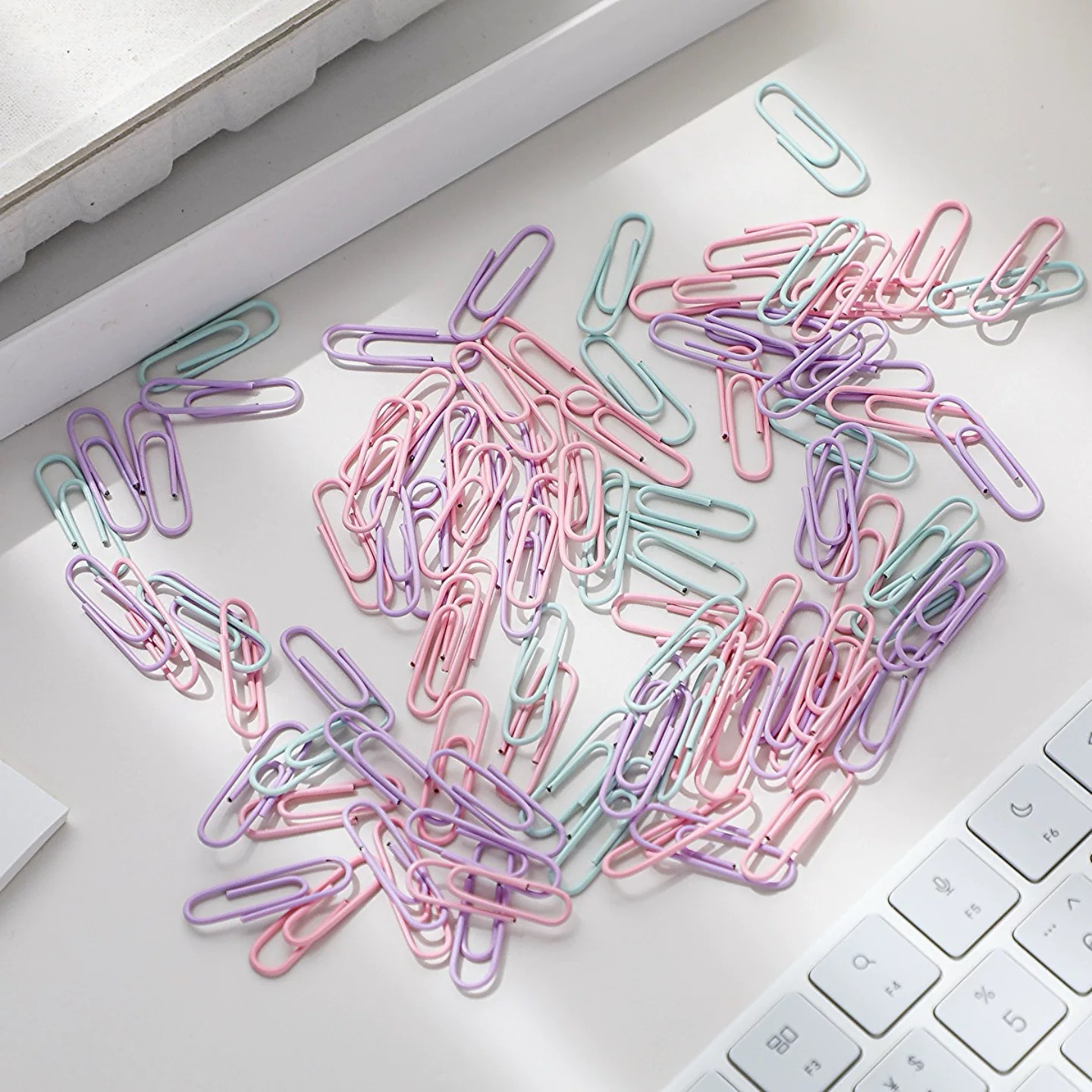 25PCS Love Paper Clips Metal Colorful Clip Packaging Materia | Shopee ...