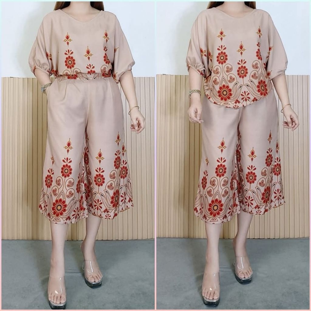 Geraldine Terno Square Pants (Best fit for Large Frame) | Shopee ...