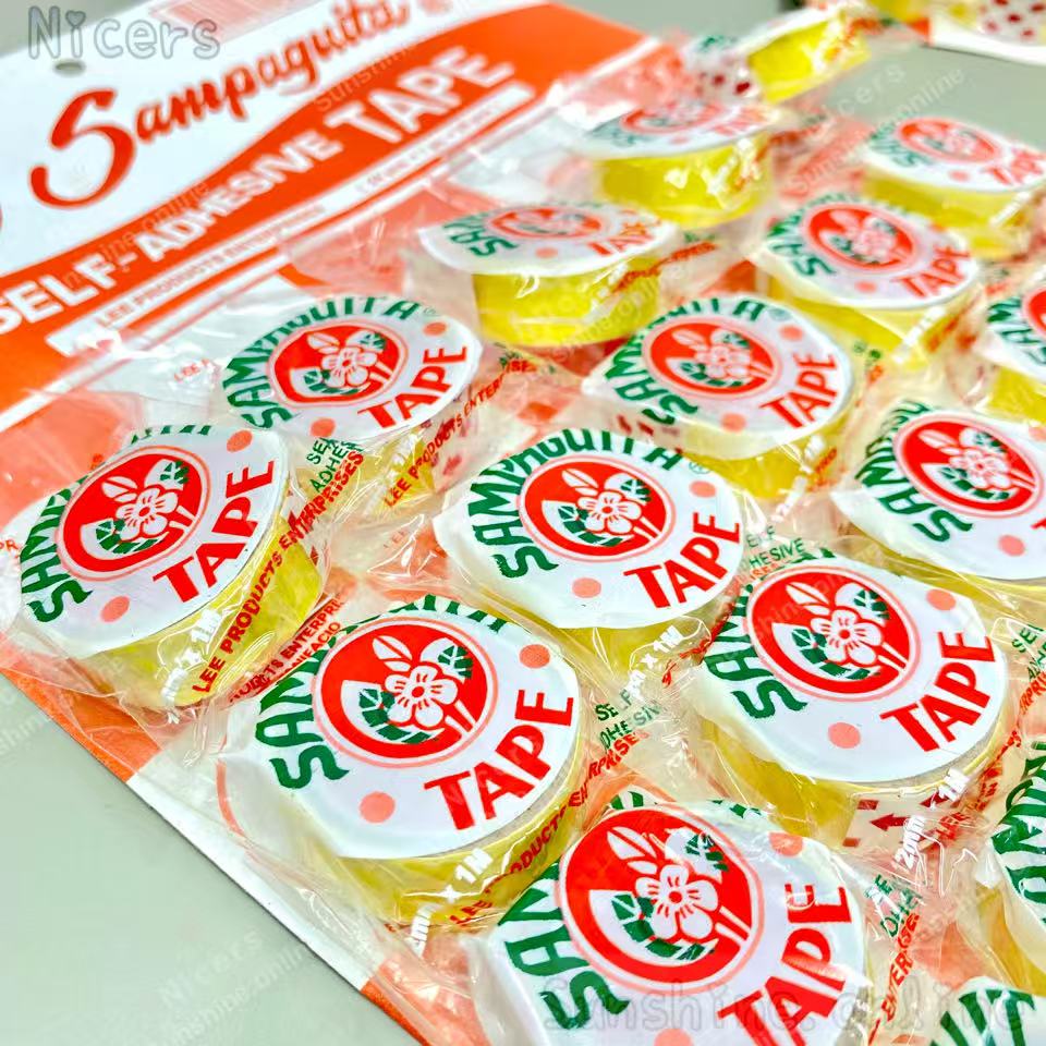 25Pcs/Pack Sampaguita Tiny Tape small Adhesive Tapes 12mm×1M | Shopee ...