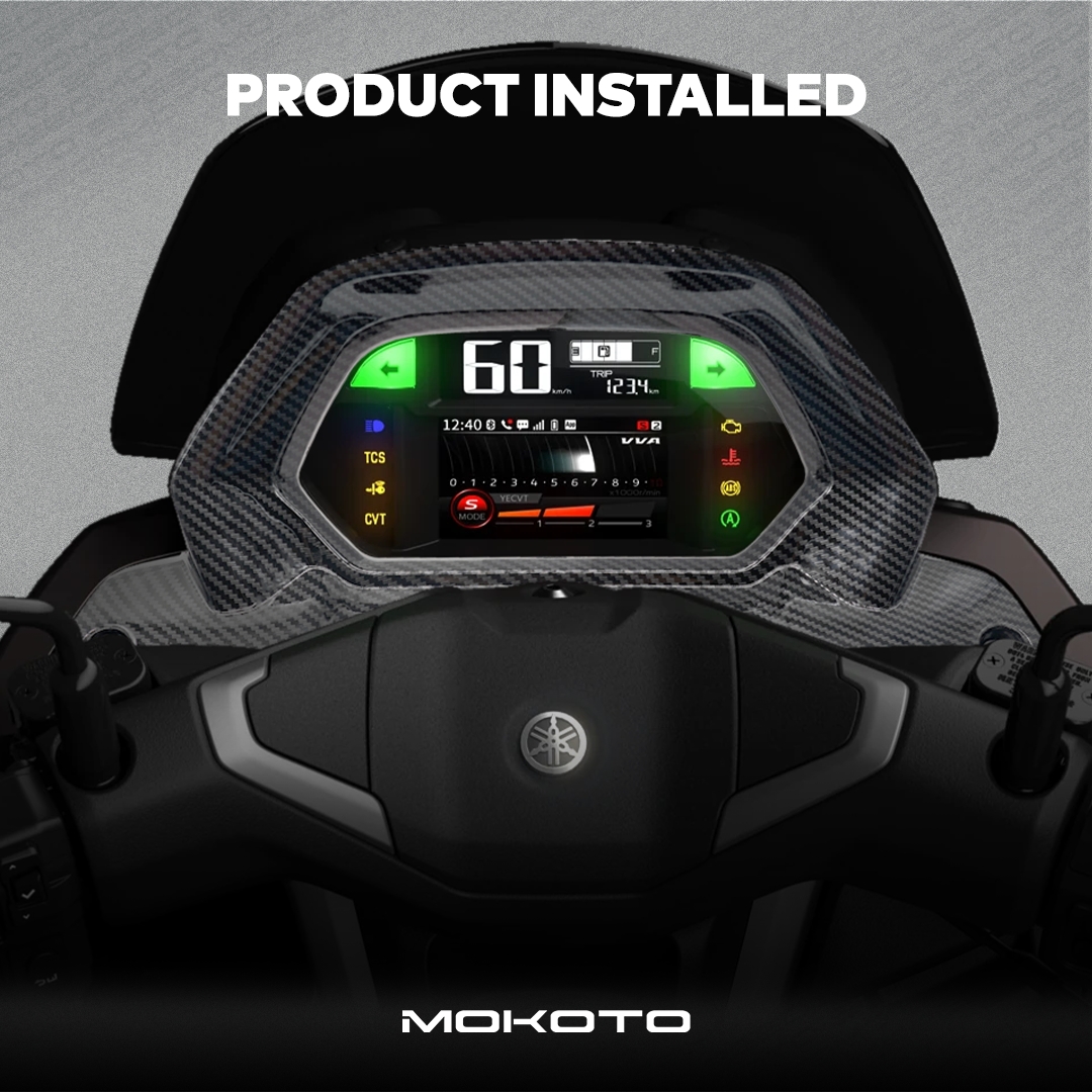 MOKOTO YAMAHA NMAX V3 STANDARD / TURBO TECHMAX FULL GAUGE PANEL COVER ...