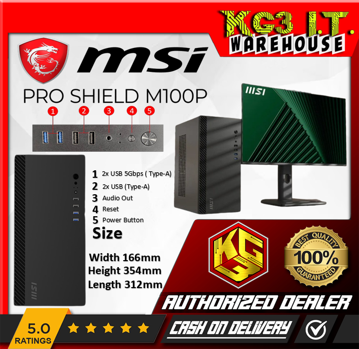 MSI Casing PRO SHIELD M100P Case BRANDNEW! | Shopee Philippines