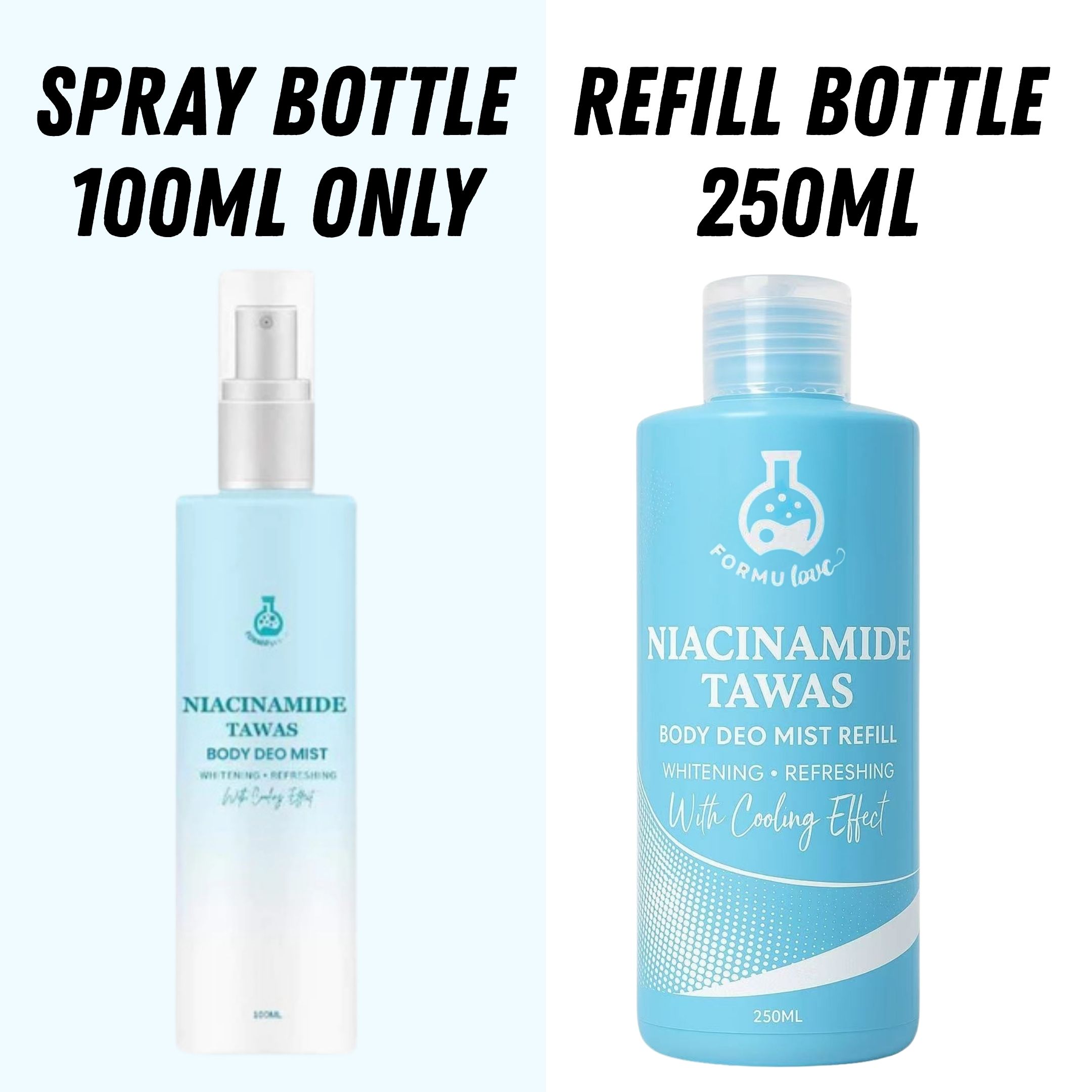 bebe.ph Niacinamide tawas body DEO MIST REFILL whitening and refreshing ...