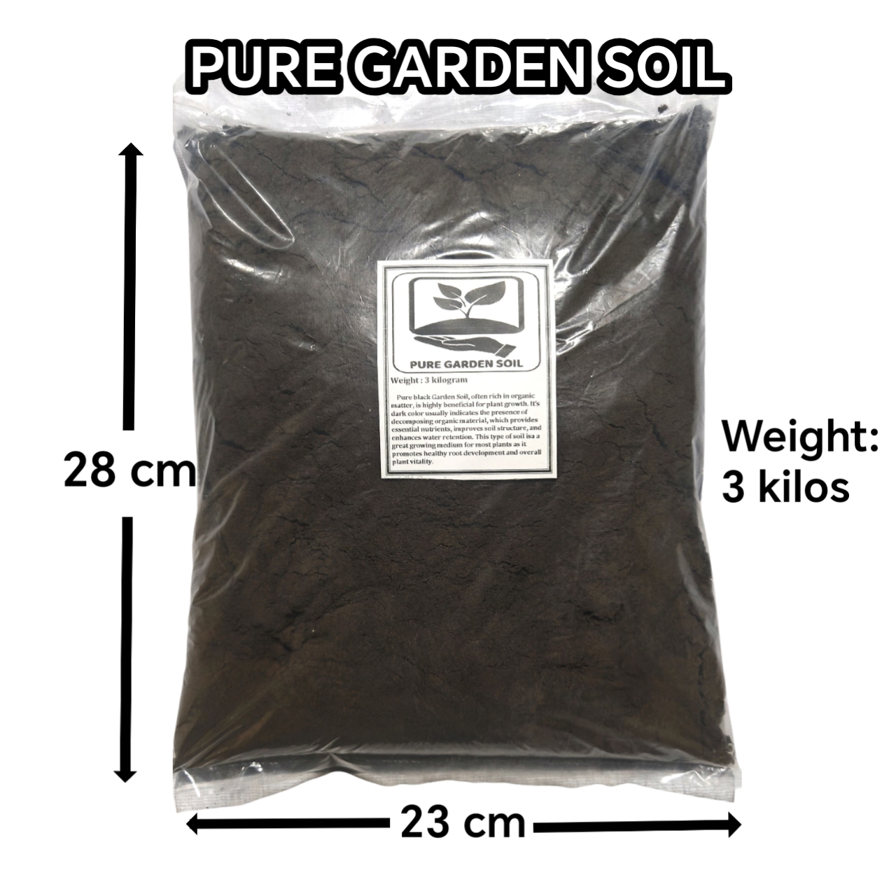 Pure Garden Soil 1 pouch 3kilos | Shopee Philippines