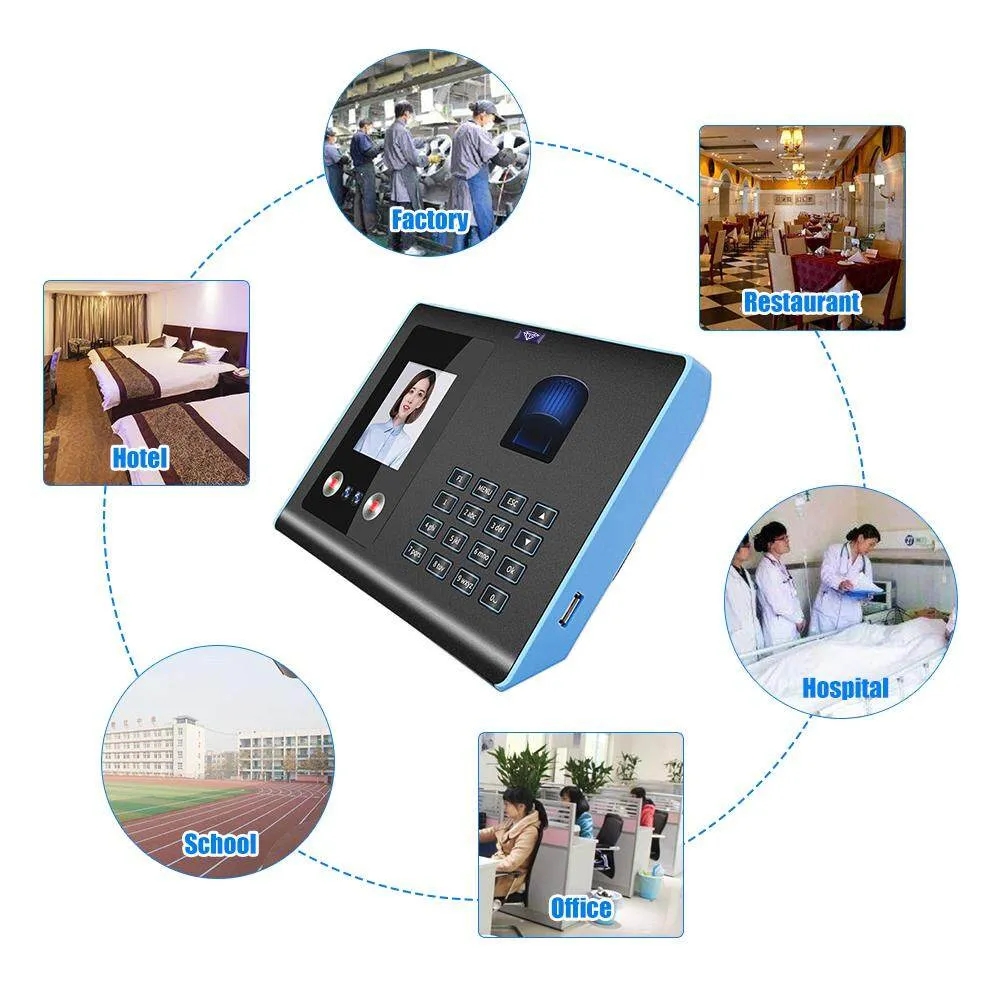 Face Recognition Attendance Biometric Fingerprint Scanner Absence Machine Time Cards | Shopee ...