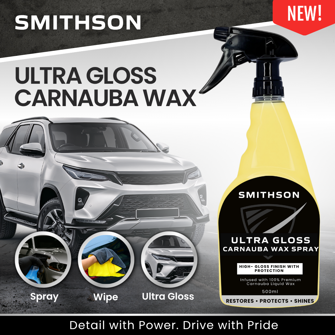Smithson Carnauba Wax Spray 500ml Premium Car Wax High Glossy and ...