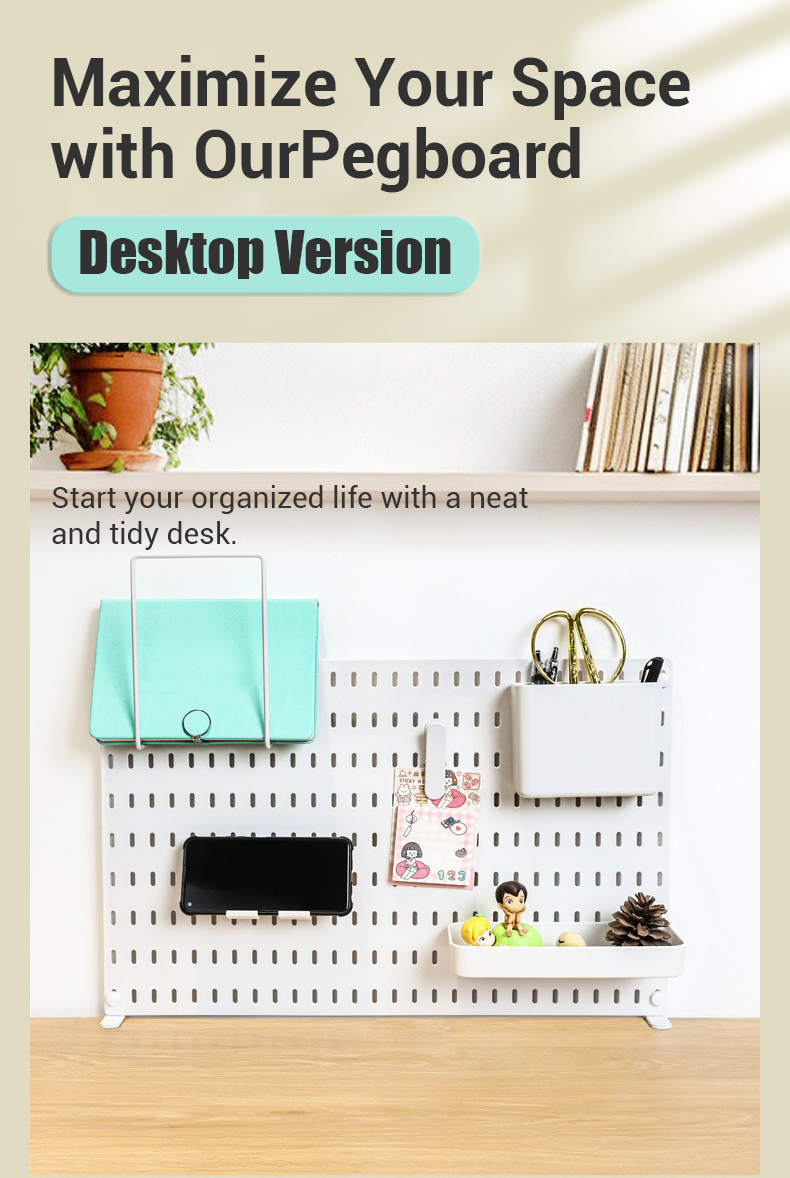 Bulk Discoun Desktop&Wall Pegboard Organizer Home Deco Peg Board ...