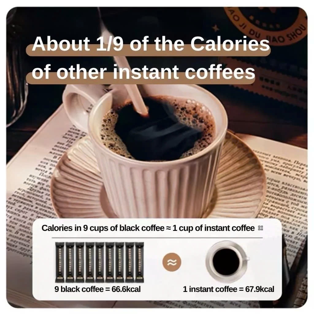 [ BUY 1 GET 1] DUJOSOO Black coffee, strong instant black coffee ...