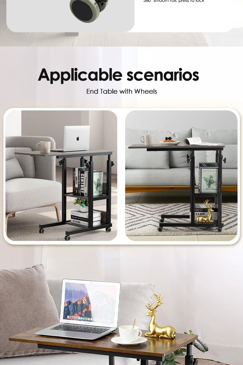 ⚡️COD⚡️Adjustable Table Laptop Table Study Table Standing Bed Side ...