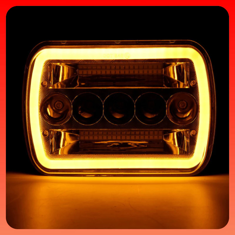 Jeep Headlights 24V 12V 5x7 LED Car Headlight jeepney accessories ...
