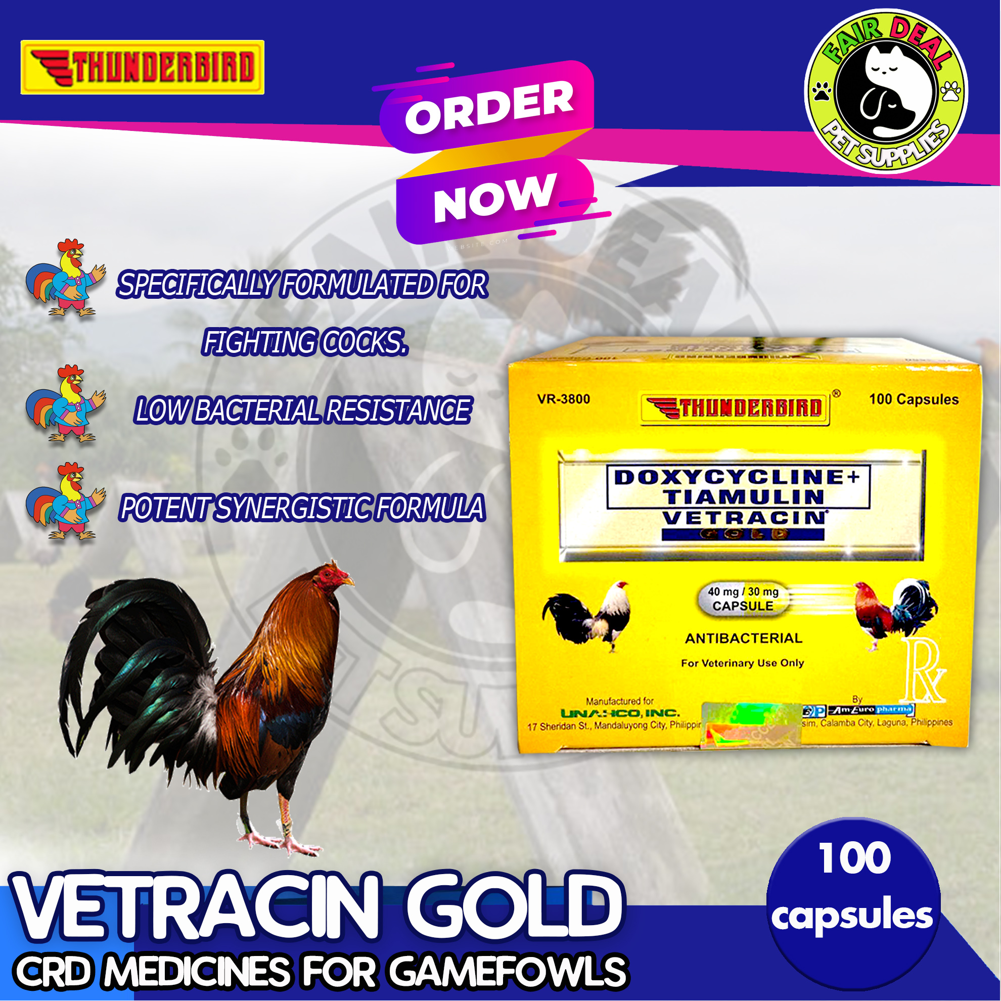 Vetracin Gold 100 capsules | Shopee Philippines