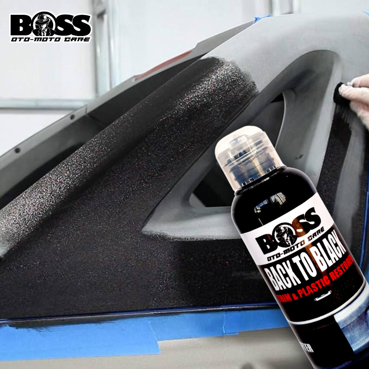 BOSS BACK TO BLACK 2PC 65ML PLASTIC TRIMS RESTORER | Shopee Philippines