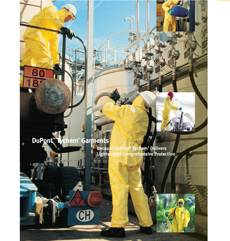 DuPont Tychem C 2000 Safety Chemical Suit Protection Inorganic ...