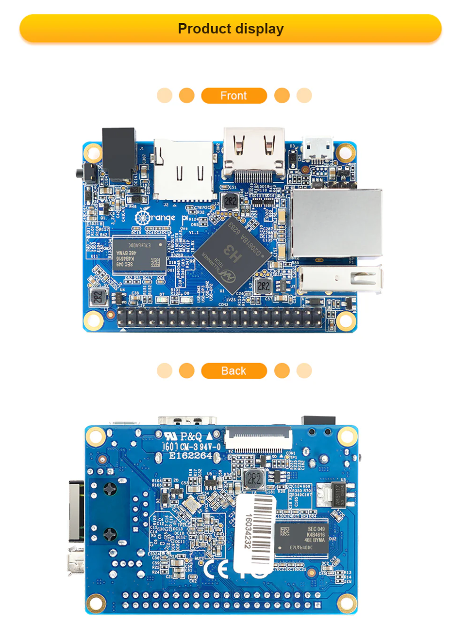 Orange Pi One 1GB / Opi Zero3 1GB Kit Mini PC Computer Developent For ...
