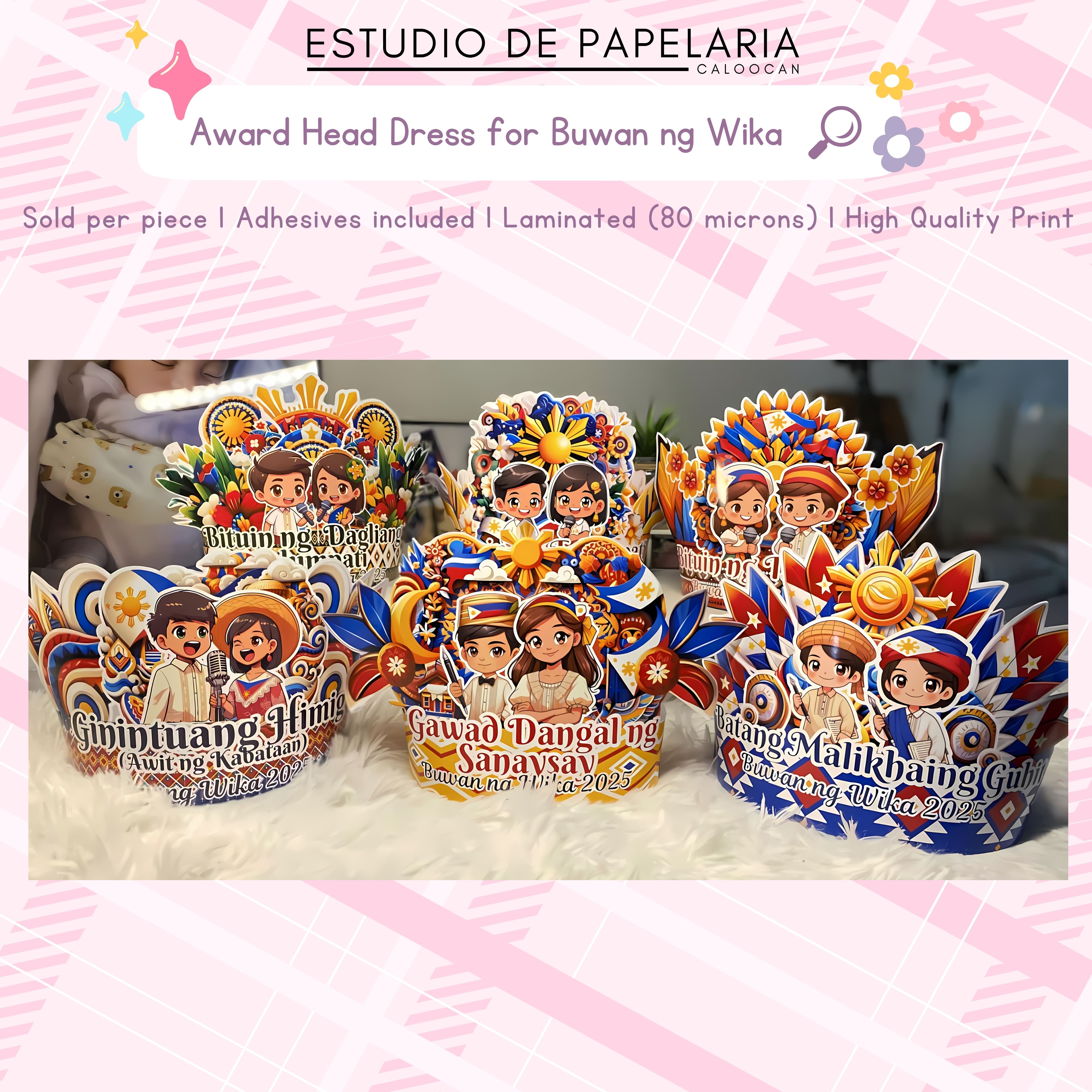 Estudio | Buwan ng Wika Headdress Props for Awarding School Event ...