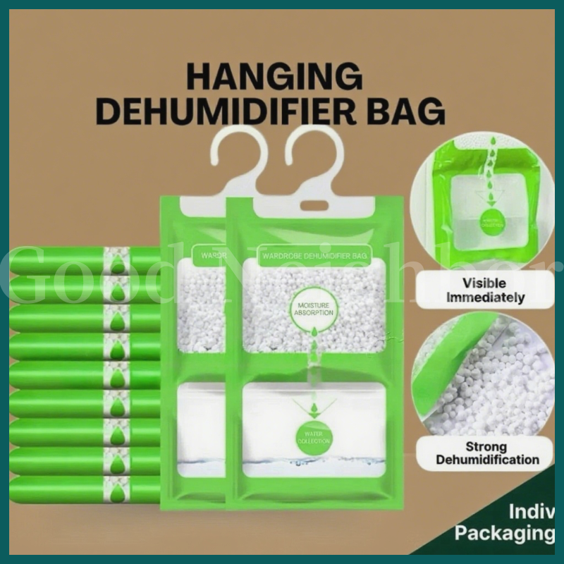 GNM Dehumidifier Bag Wardrobe Hanging Moisture Absorbent Anti-Mold ...