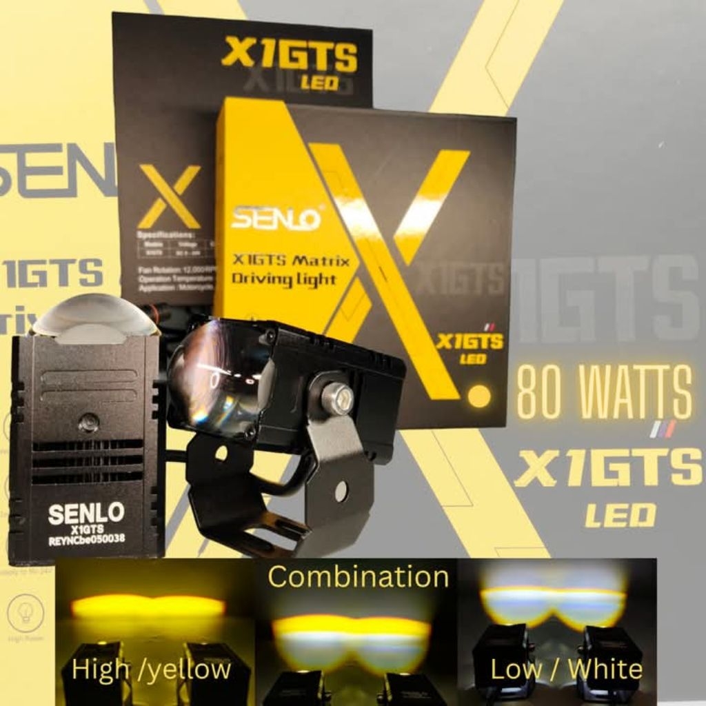 SENLO X1-GTS 80WATTS EXCELLAB PREMUIM MINI DRIVING LIGHT | Shopee ...