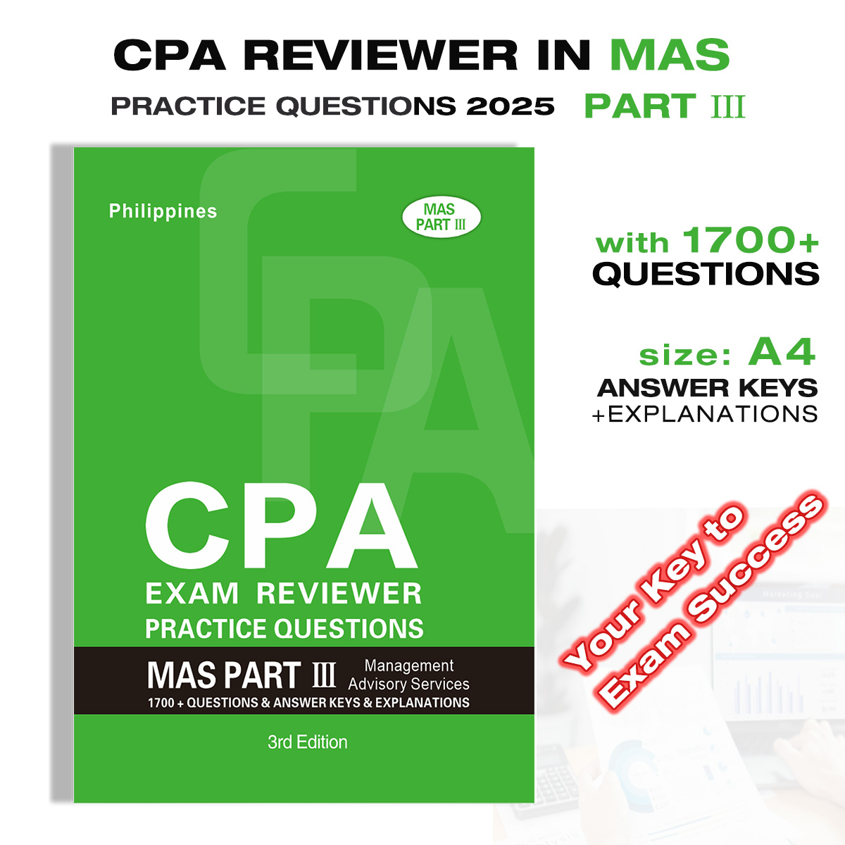 2025 CPA MAS Reviewer Part Ⅲ |1700+ Questions + Answer Keys ...