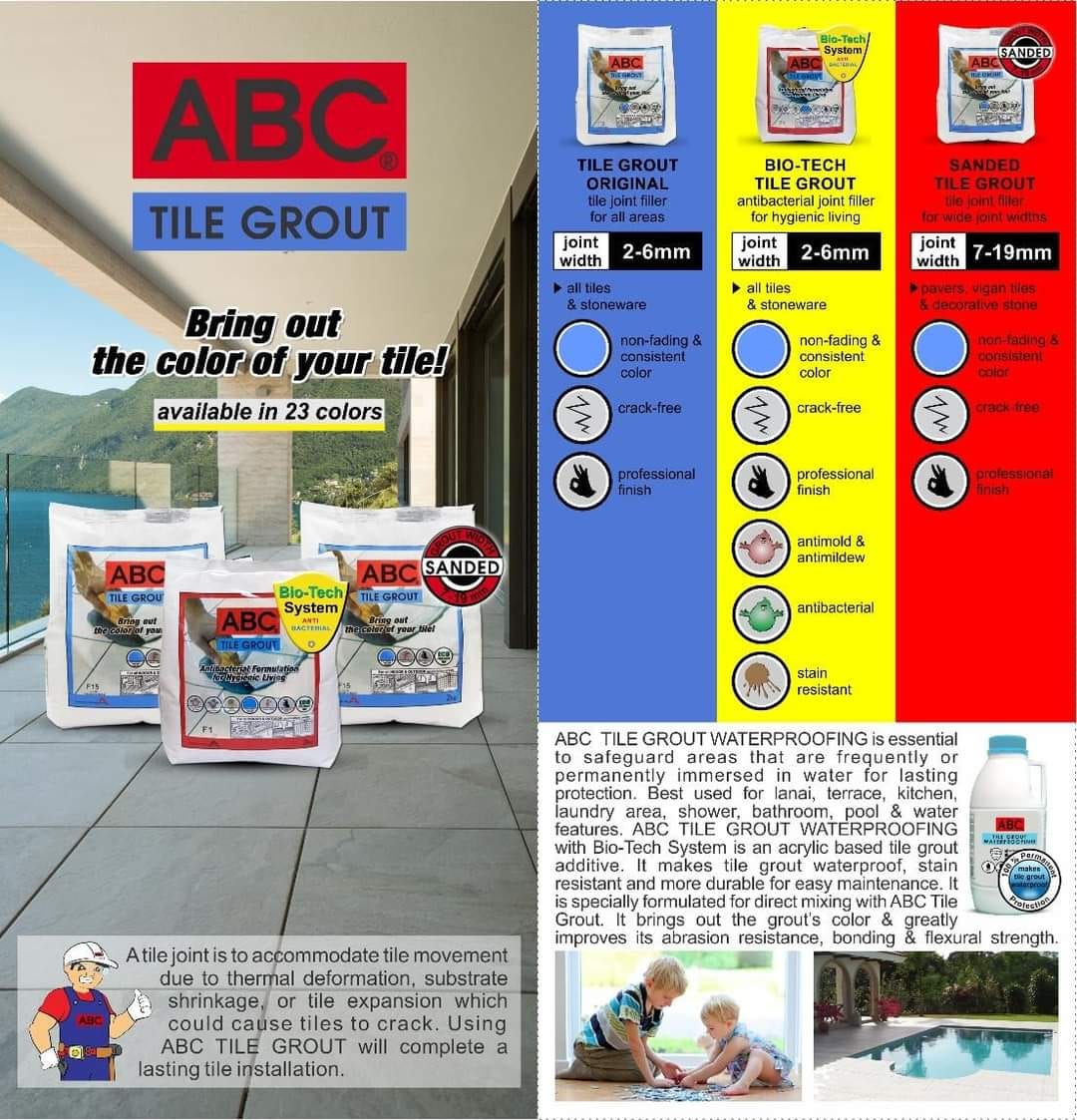 ABC Bio-tech Tile Grout 2kg | Shopee Philippines