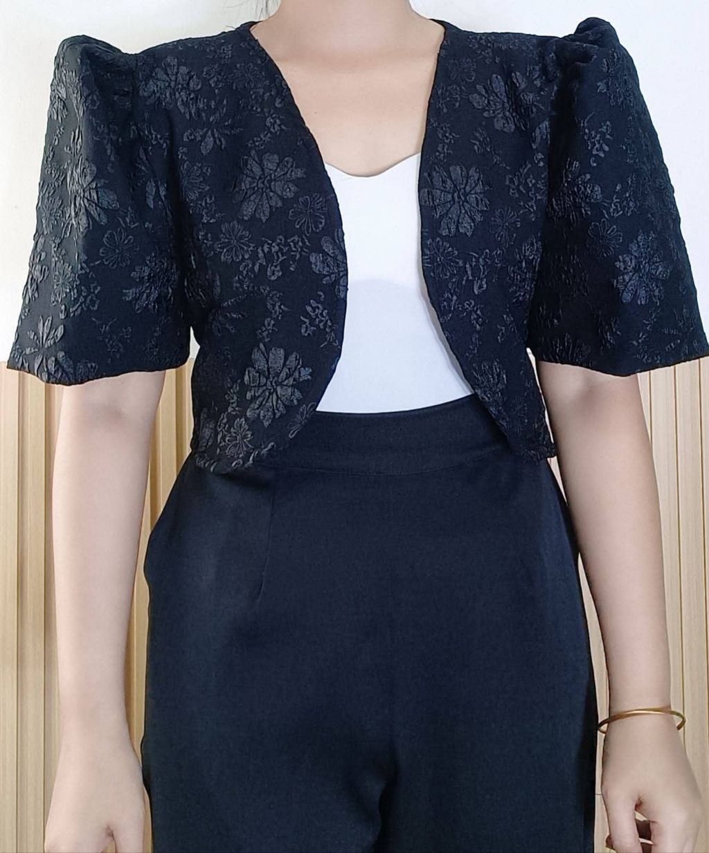CALESHA| Modern Filipiniana Bolero Blazer (Fit M- XL) Womens Modern ...