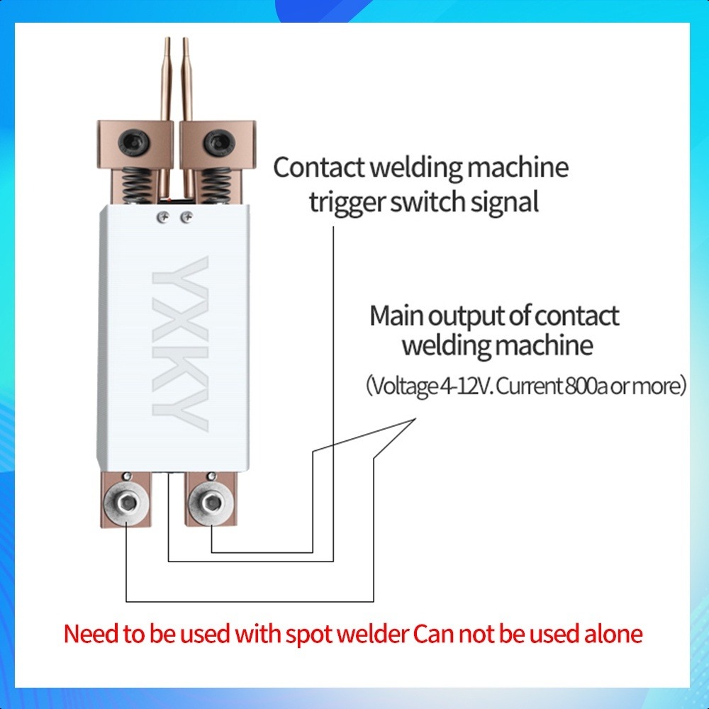 12v Handheld Spot Welding Pen Handle Automatic Trigger Built-In Switch ...