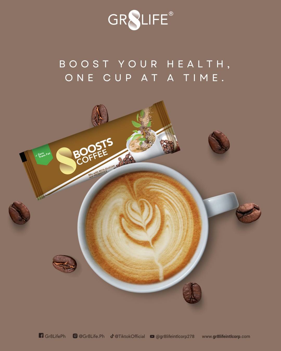 Gr8Life Probiotic Coffee 8Sachets 100% authentic | Shopee Philippines