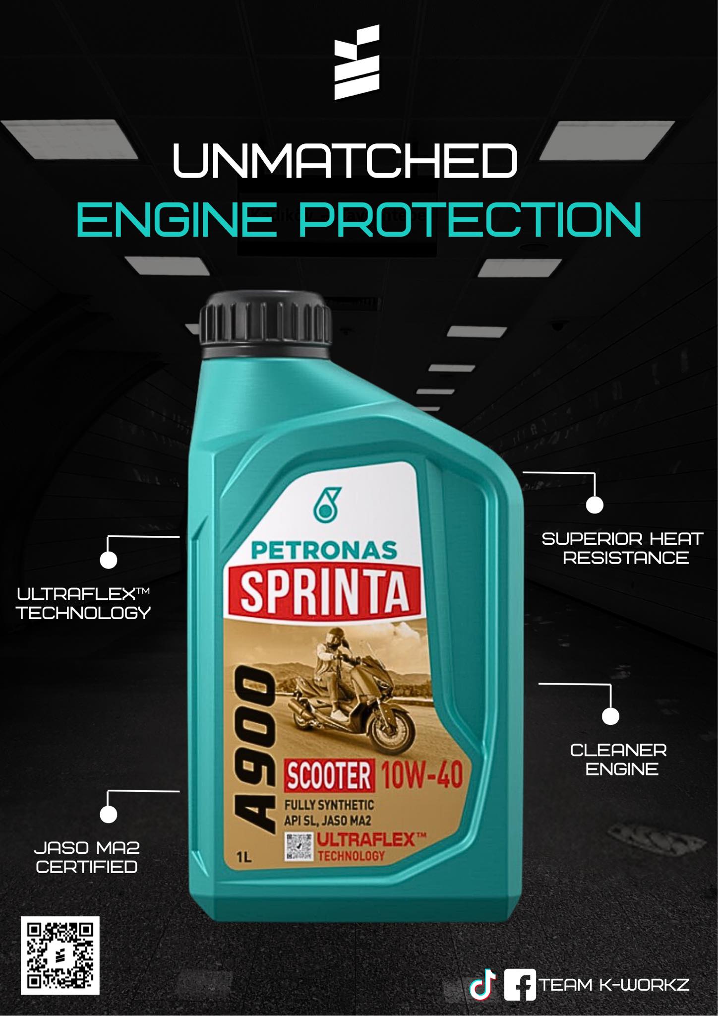 PETRONAS Sprinta Motorcycle Oil For Scooters and Underbone A700, A900 ...