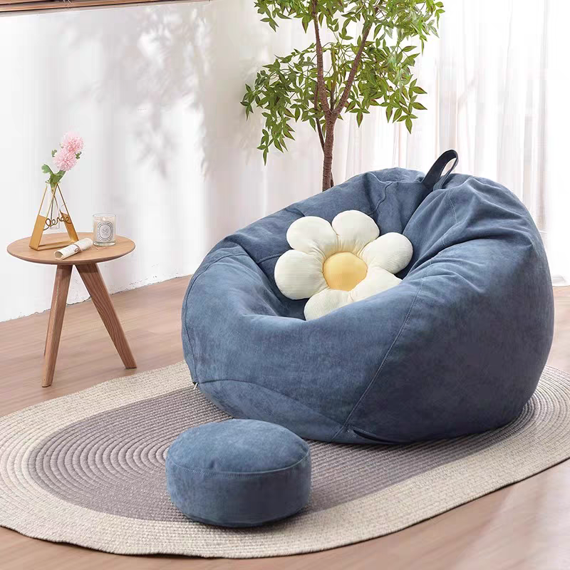 Azuer Lazy Sofa Bean Bag Soaf Chair Soft Couch Safa Bag Folding Tatami Sofa | Shopee Philippines