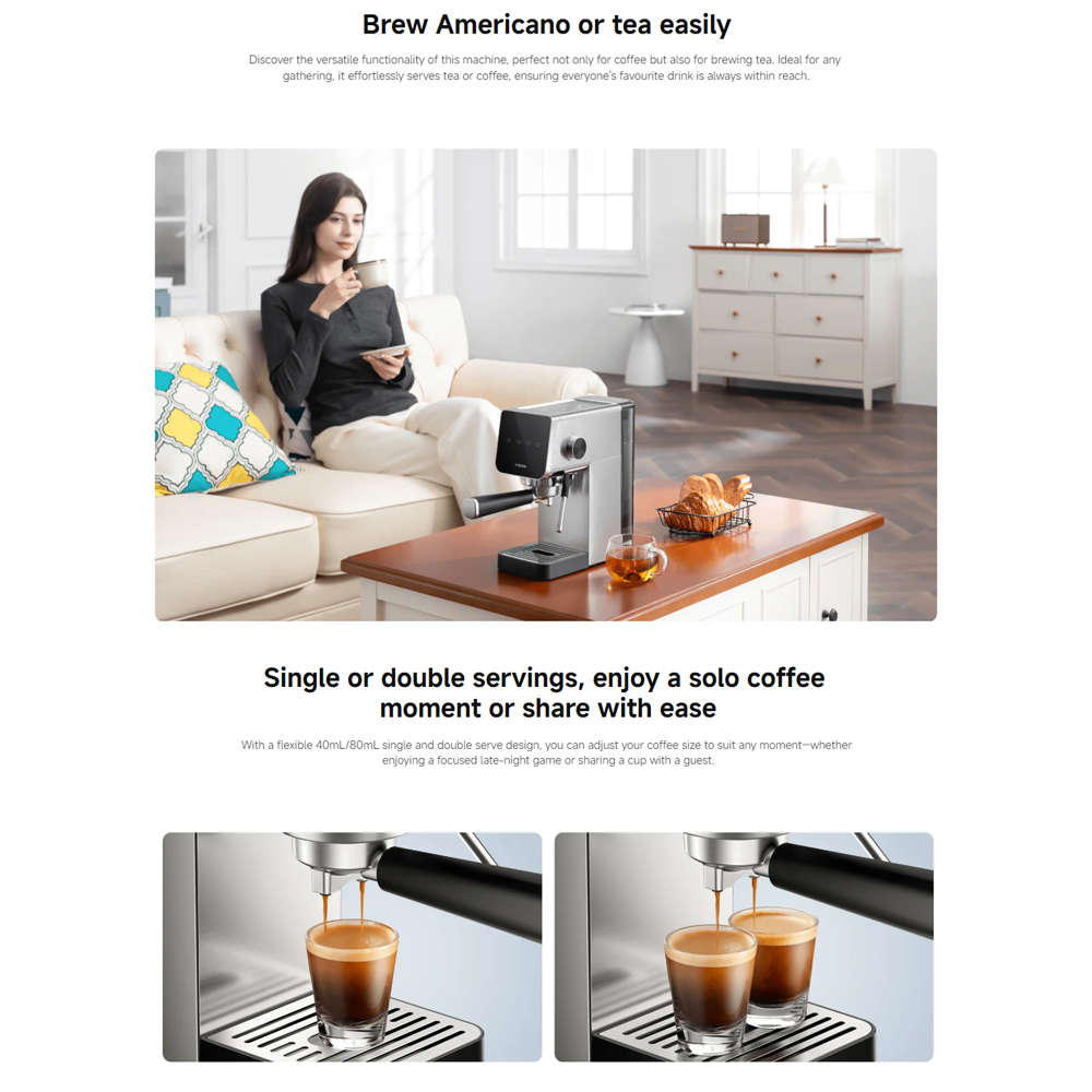 Xiaomi Semi-automatic Espresso Machine | Shopee Philippines