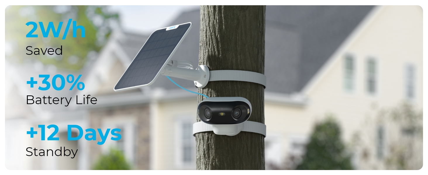 Reolink Argus 4 Pro Security Camera 4K 8MP 180°Dual Lens PIR Colorx ...