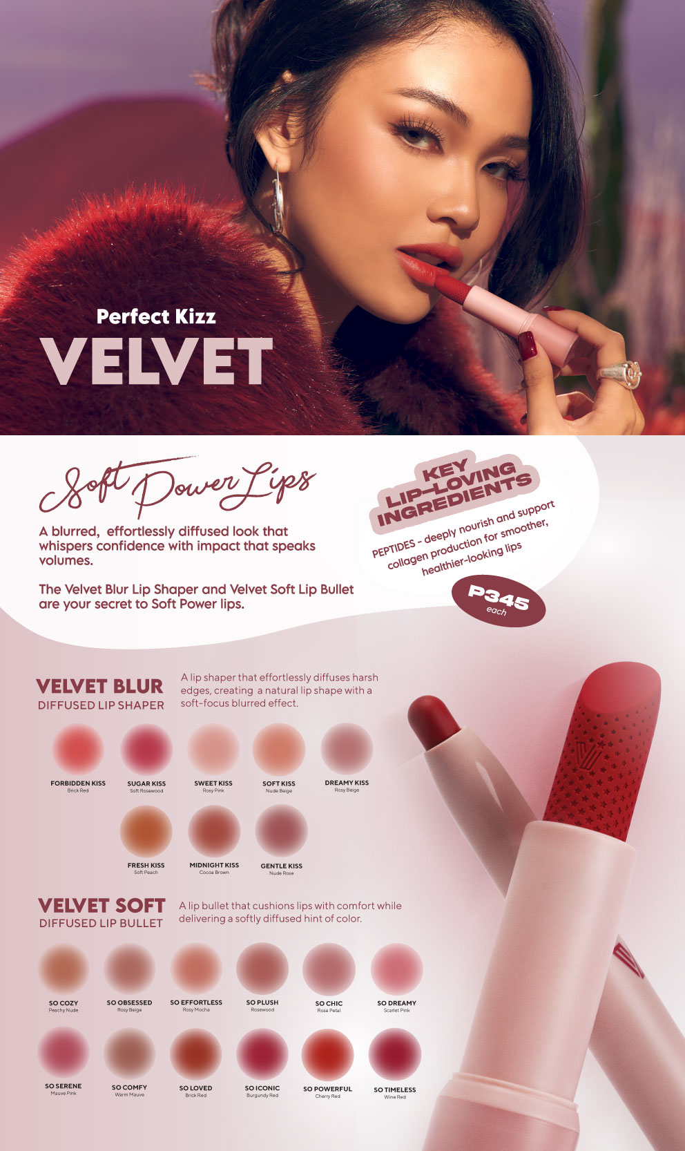 VICE CO. Perfect Kizz Velvet Soft Diffused Lip Bullet | Shopee Philippines