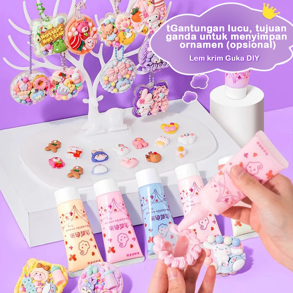 942PCS Guka Sticker Set Box DIY Cream Glue Cartoon Stickers Set DIY ...