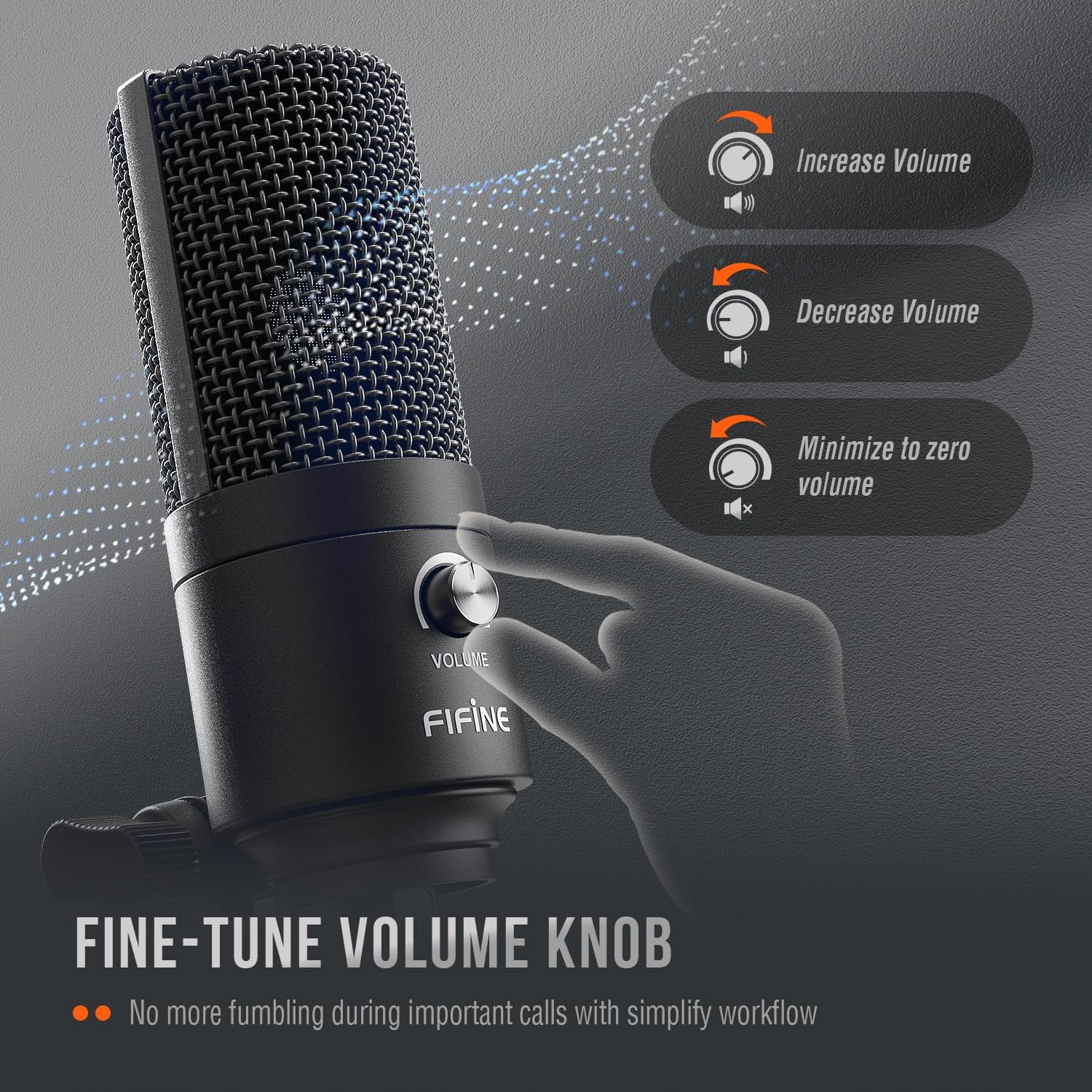 FIFINE K669B USB Microphone Metal Condenser Recording Microphone for ...