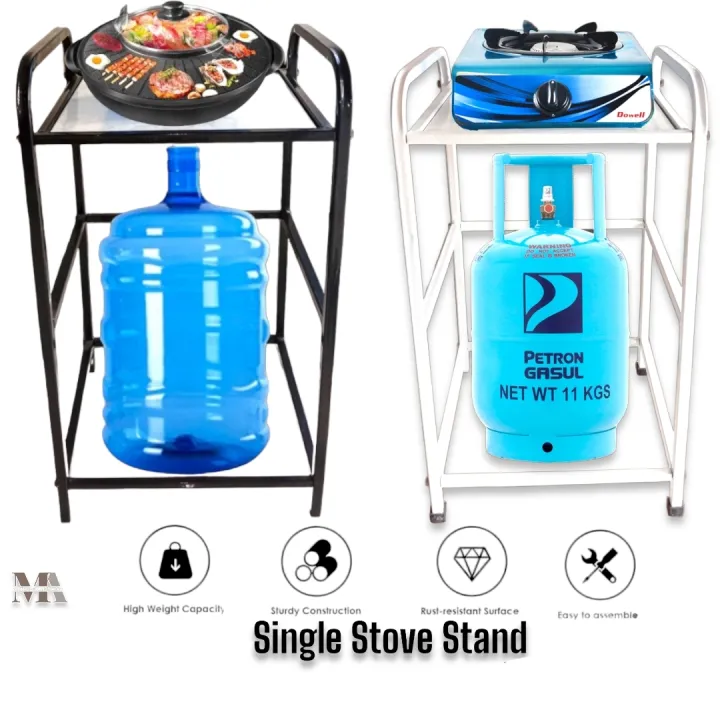Gas Stove Stand with LPG roller Stainless Gas Rack Stove Rack Kitchen ...